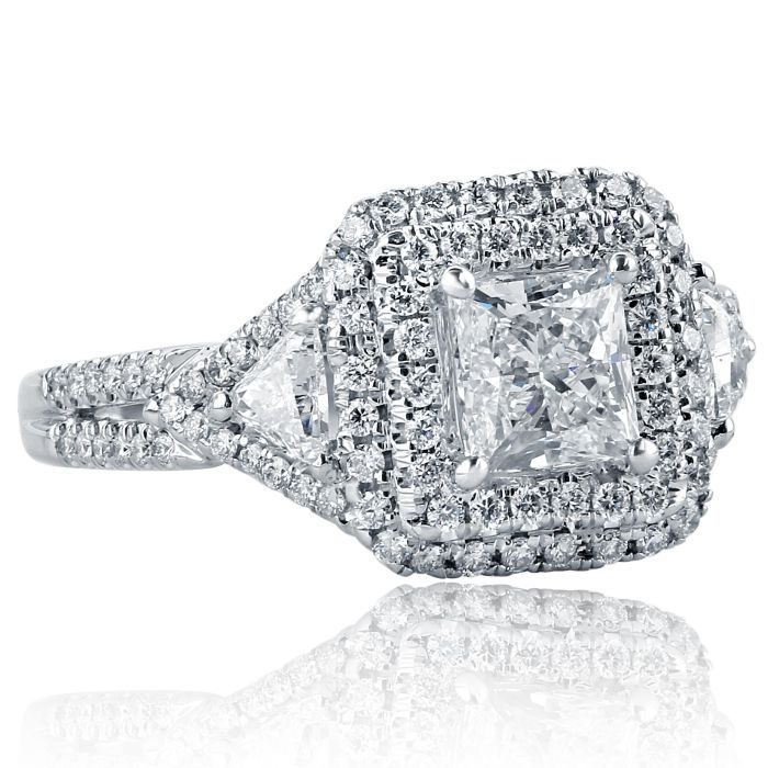 Beautiful Princess Cut Engagement Rings